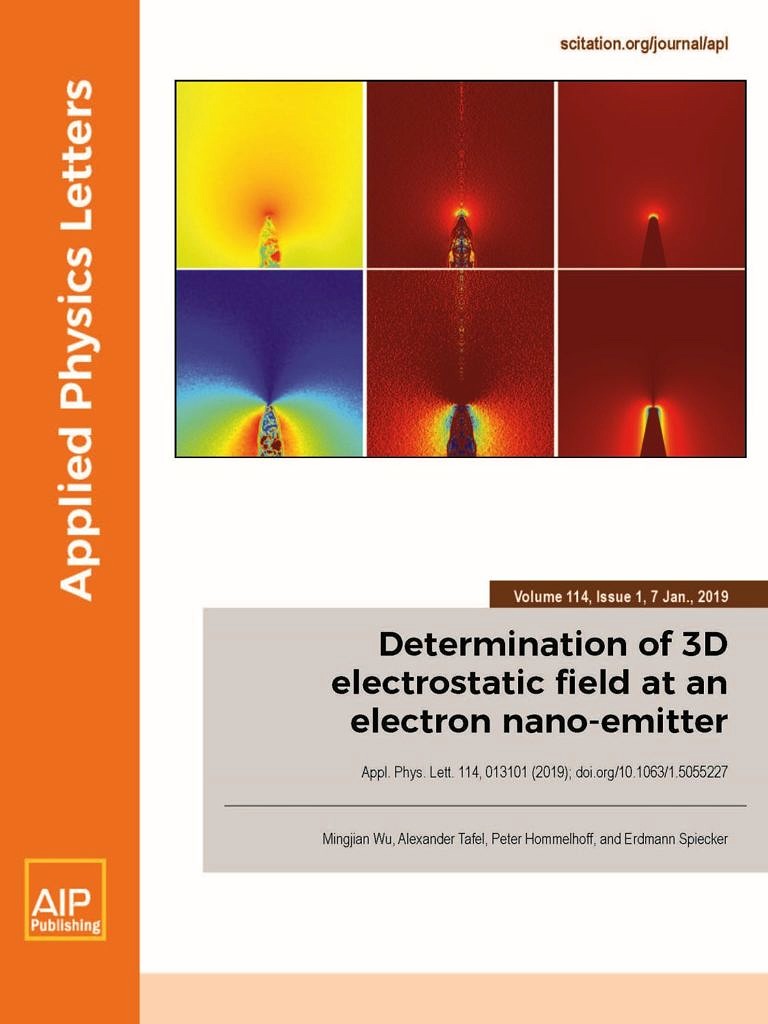 3D electrostatic field measured at an electron nano-emitter - Institute ...